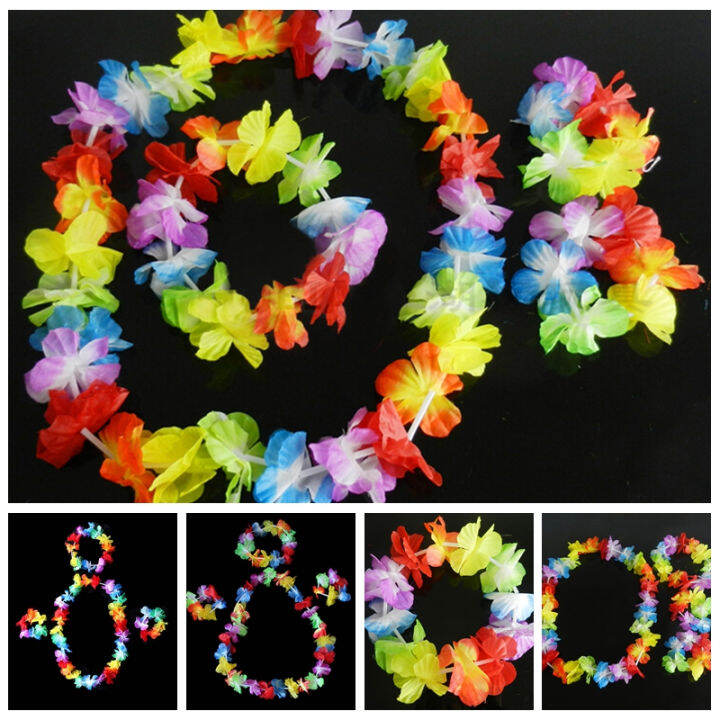 [Green Cindy] 4 pcs/set Hawaiian Tropical Hula Luau Grass Dance Head ...
