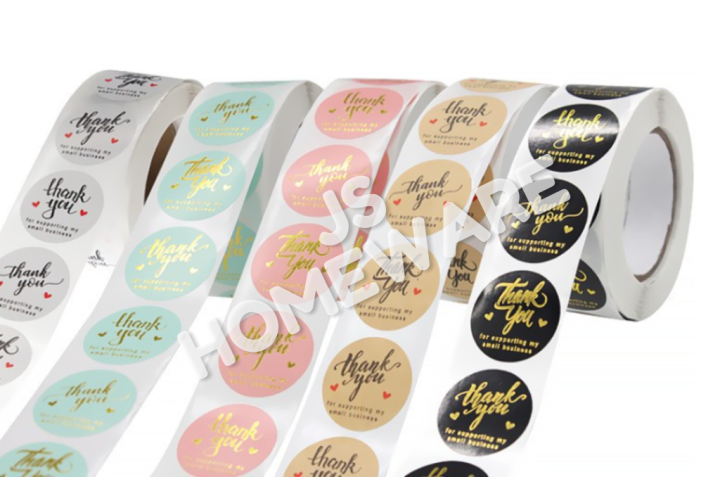 Thank You / TQ Sticker / Sticker / Craft Paper Sticker (500pcs±/roll ...