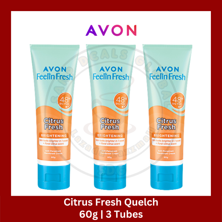 AVON Feelin Fresh Citrus Fresh Quelch 55g ( 3 TUBES ) | Lazada PH
