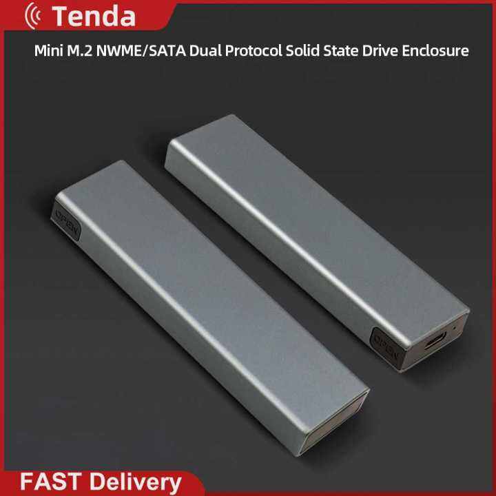 M.2 NVME SATA Dual Protocol SSD Enclosure SSD Box for 2230/2242/2260 ...