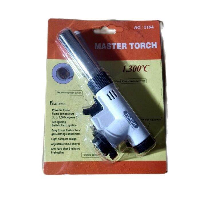 Gas Torch Pematik Api Flame Gun Spray Speed Adjustment Torch 516A ...