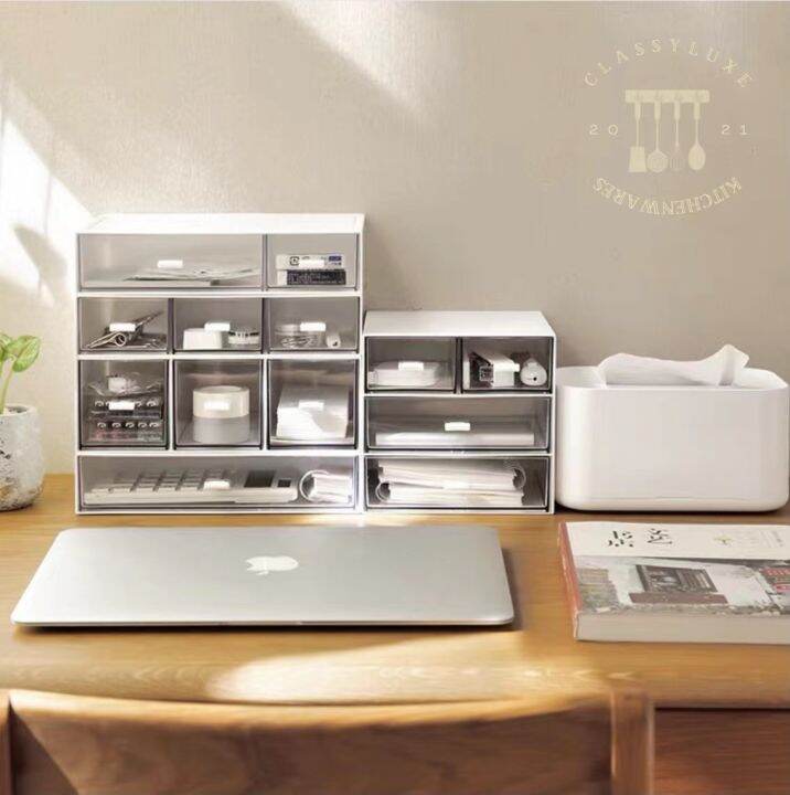 Classy Luxe Desk Organizer Stationery Storage Box Desktop Drawer ...