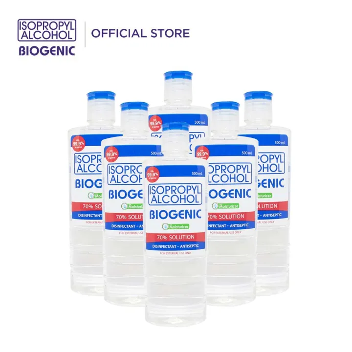 Biogenic 70% Isopropyl Alcohol 500ml x6 | Lazada PH