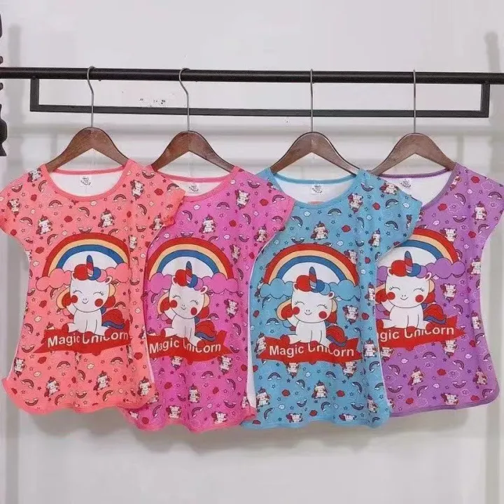 sleepwear daster For kids Assorted design 2-6yrs | Lazada PH