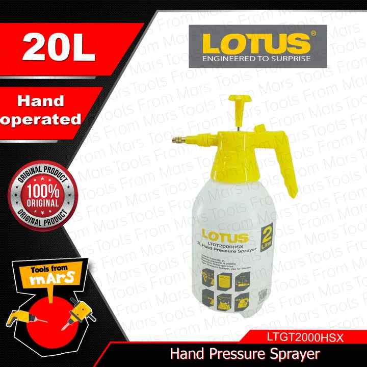 LOTUS 2L Hand Sprayer Manual LTGT2000HSX •TOOLS FROM MARS• | Lazada PH