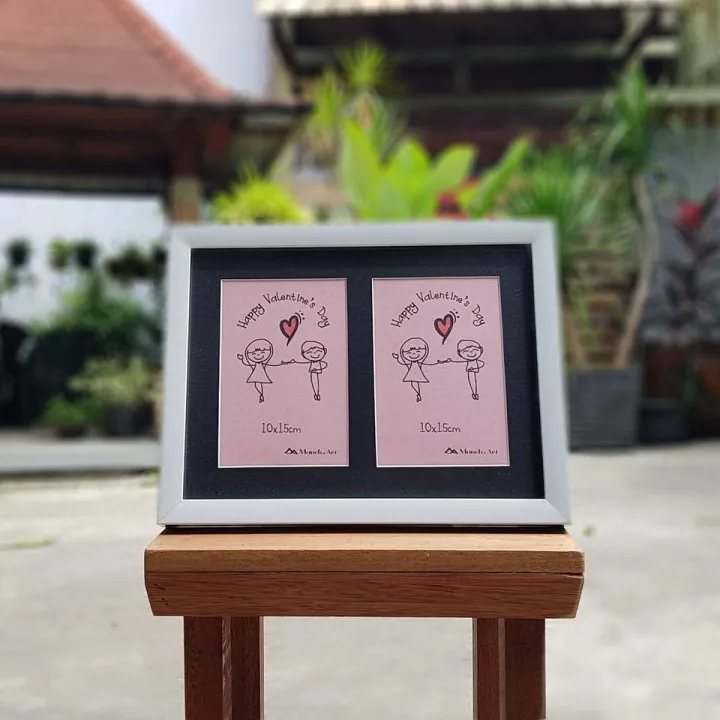 [COD] Bingkai foto Aesthetic / frame / pigura 4R isi 2 in 1 | Lazada ...