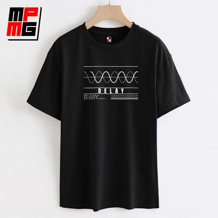 MPMG Sine Wave Movement T Shirt Loose Fit Unisex | Lazada PH