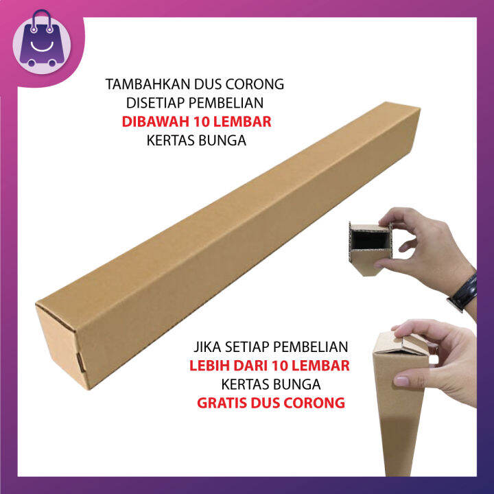 292 Dus / Karton / Corong Packing Panjang Untuk Kertas Bunga | Lazada ...