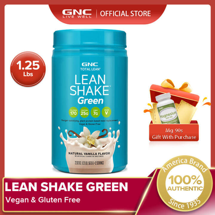 [NEW LAUNCH] GNC Total Lean Shake Green Natural Vanilla Flavor 1.25LB ...