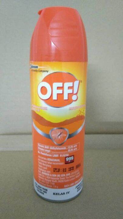 OFF! OFF SPRAY MOSQUITO REPELLER ( 170GM ) / SEMBURAN PENGHALAU NYAMUK ...