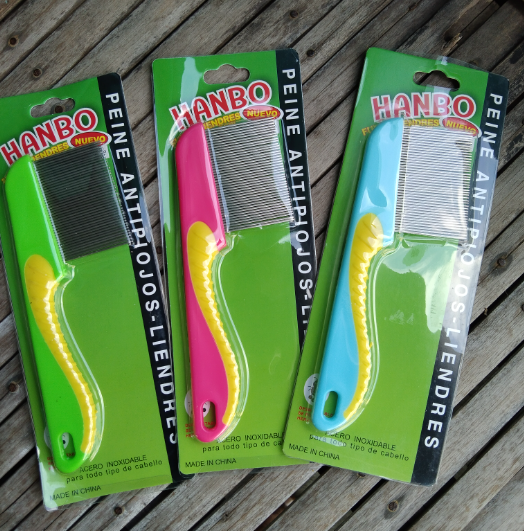 Sisir suri/serit/sisir kutu dan ketombe stainless steel gagang | Lazada ...