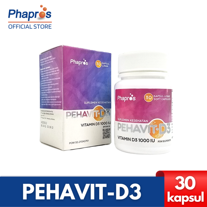 Pehavit D3 1000 IU 30 kapsul | Lazada Indonesia