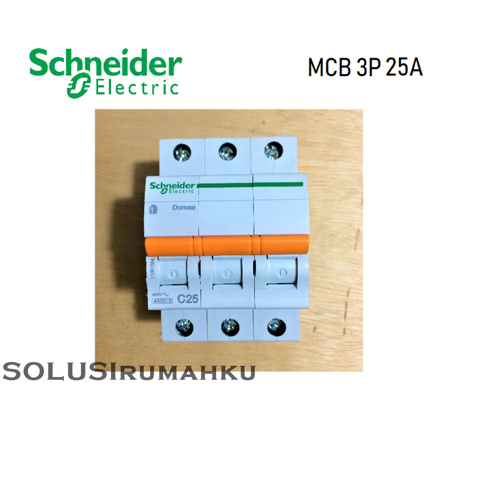 MCB 3 PHASE SCHNEIDER 25A / SIKRING 3 PAS 25 AMPERE / MCB 3P 25 A ...