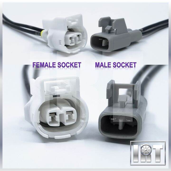 2 Pin Fuel Pump Socket Toyota Land Cruiser Hilux KUN LN106 Soket Kereta ...