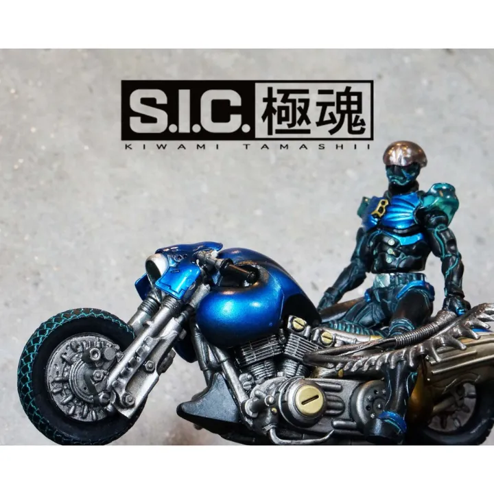 Bandai SIC takumi damashii Hakaider Bike Blue toy figure Toei Hero ...