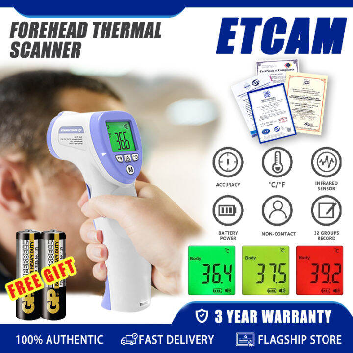 ETCAM Temperature thermal scanner infrared thermometer digital gun for ...