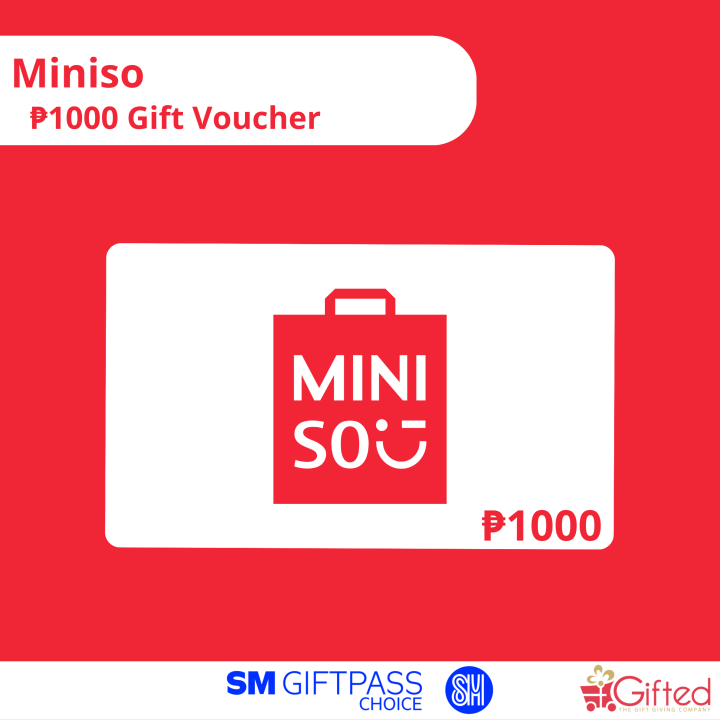 Miniso PHP 1000 Gift Voucher | Lazada PH