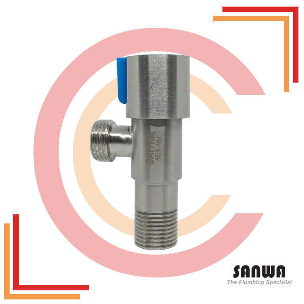 SANWA - SW304-1212AV-XU - STAINLESS STEEL ANGLE VALVE | Lazada PH