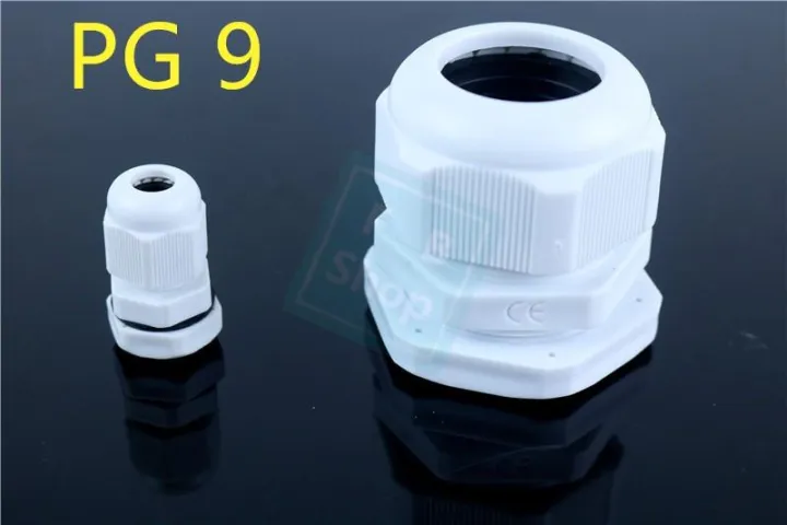 HF 10PCS PG9 Cable Glands Nylon plastic waterproof cable fixed | Lazada PH