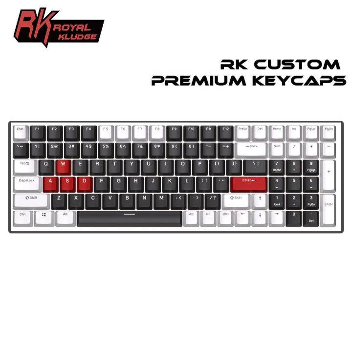 RK ROYAL KLUDGE Custom 136 Keycaps Oem Keyboard Mechanical For Rk61 ...