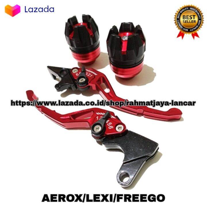 Handle Rem Variasi Motor Yamaha AEROX LEXI FREEGO CNC 1set Kanan Kiri ...