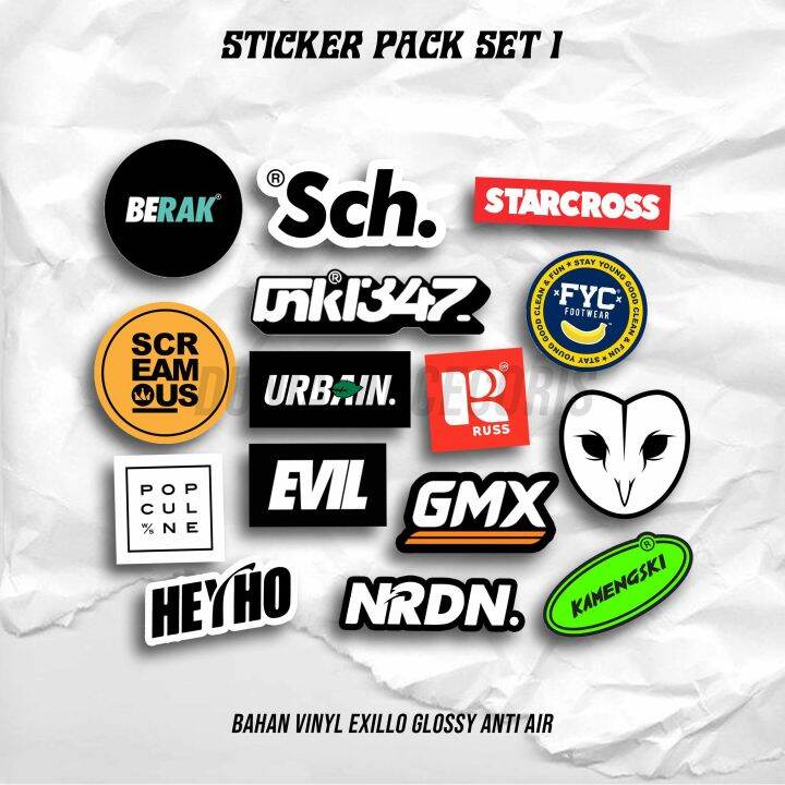 STIKER DISTRO PACK / STIKER PACK DISTRO / STICKER PACK DISTRO ISI 15 ...