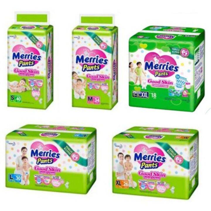 Merries Pants Good Skin Popok Bayi | Lazada Indonesia