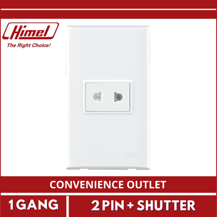 Convenience Outlet 1 Gang 16A, 250V with Shutter | Lazada PH