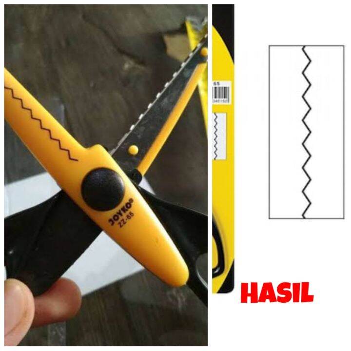 gunting zigzag kertas zigzag besi stainless steel gelombang gerigi ...