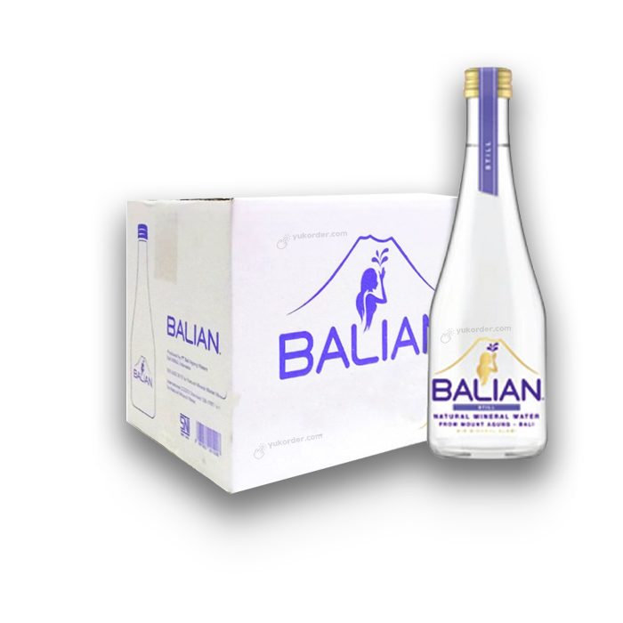 Balian Still Natural Mineral Water Glass 750ml - 1 Karton (6 Botol ...