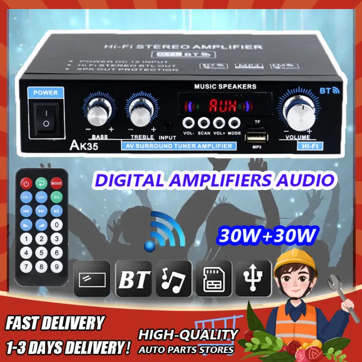 800W HIFI power amplifer USB/SD/FM with remote control Home Digital ...