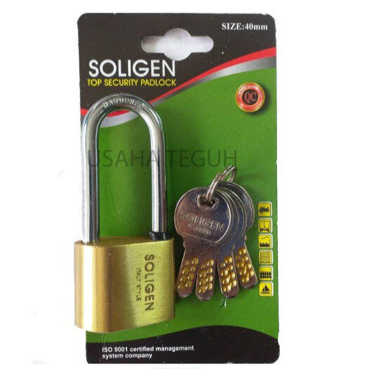 Gembok Kuningan 40mm Panjang Soligen | Lazada Indonesia