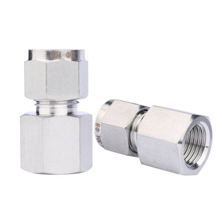 Swagelok Stainless Steel Compression Fitting 3 6 8 10 12mm OD Tube X 1/8 1/4 3/8 1/2 BSP Female ...