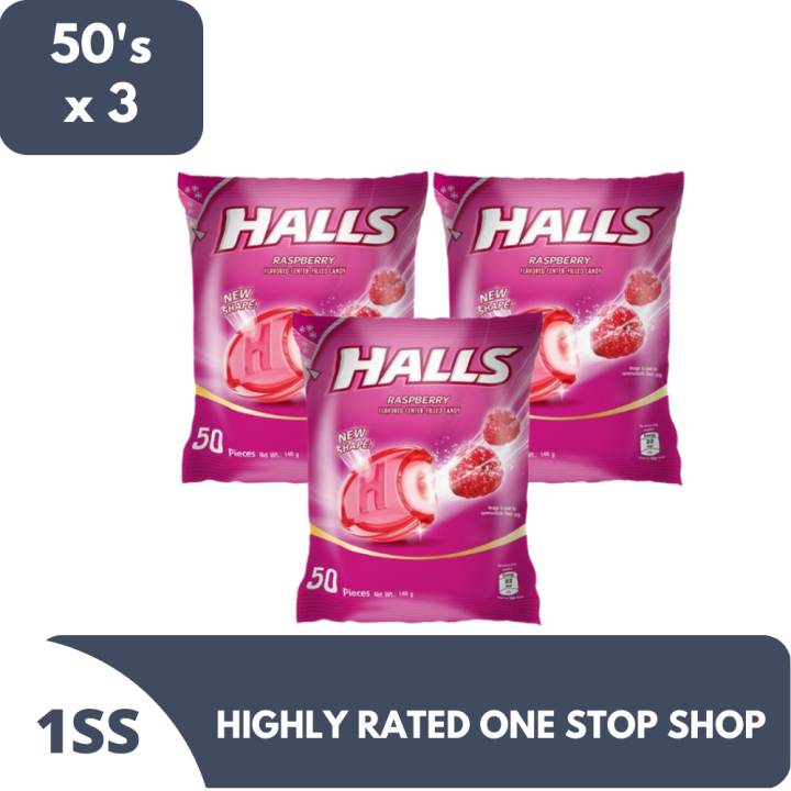 Halls Candy, Raspberry 50's x 3 | Lazada PH