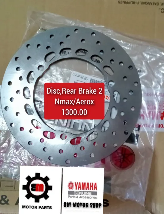 DISC,REAR BREAK 2 AEROX AND NMAX V1,V2 YAMAHA GENUINE PARTS | Lazada PH