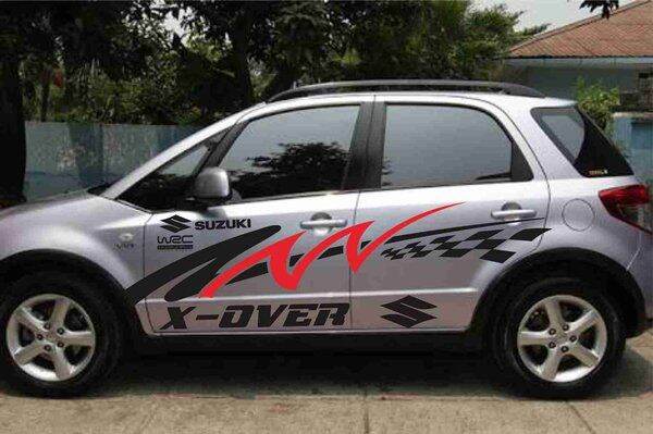 Stiker mobil suzuki x-over sticker mobil x-over cutting stiker mobil ...