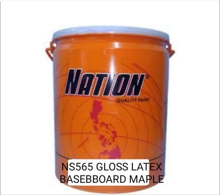 Nation Gloss Latex Baseboard Maple 1 GALLON (Limit Your Order 4 Gallon ...
