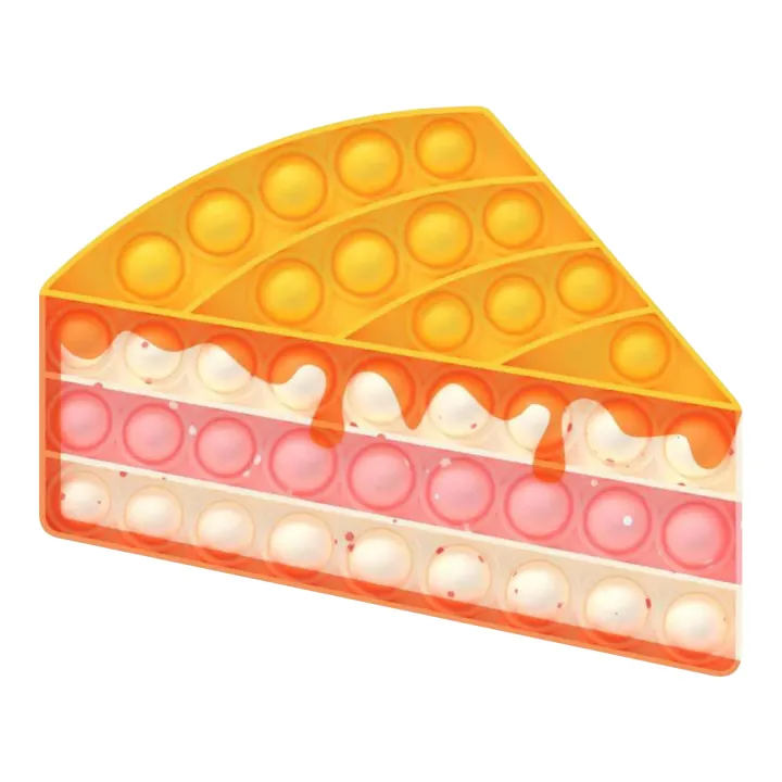 Cartoon French Fries Push Bubble Sensory Toy Fidget Anti Stress Puzzle ...
