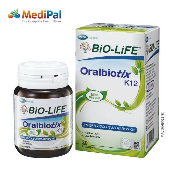 Medipal Biolife Oralbiotix K12 30 Lozenges Probiotic Beneficial ...