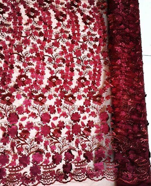 Kain Tile Bordir Pesta Bunga 3D | Lazada Indonesia