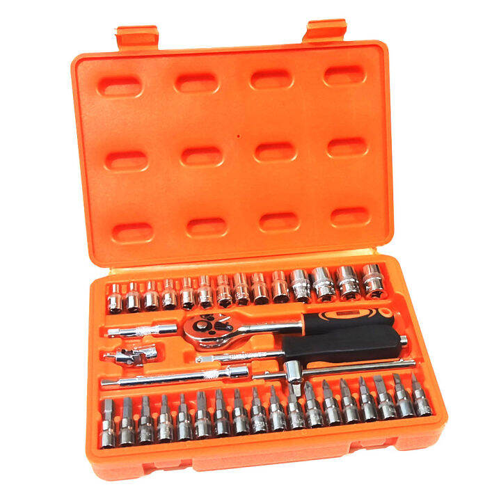Kenmaster Kunci Sock Set Lengkap 38 Pcs Shock Socket Wrench Set 38pc ...