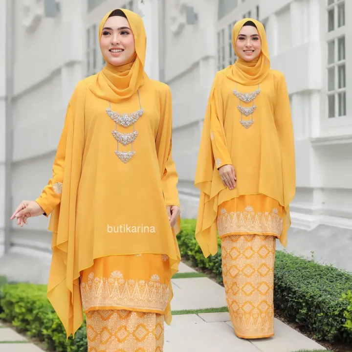 [size 34-56] Kurung Queen Permaisuri no. 2 Kuning Yellow Mustard ...