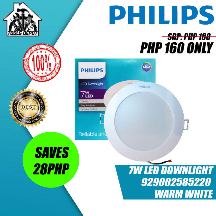 PHILIPS LED Downlight Essential DL190B 7W & 10W | Lazada PH