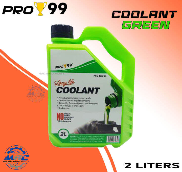 PRO 99 LONG LIFE Radiator COOLANT GREEN 2 Liters | Lazada PH