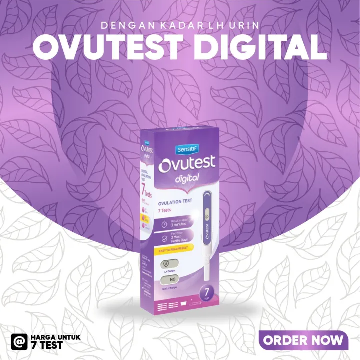 OVUTEST DIGITAL OVULATION TEST- ALAT TES KESUBURAN WANITA | Lazada ...