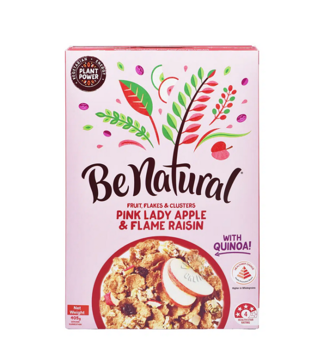 Be Natural Cereal - Pink Lady Apple & Flame Raisin 405g | Lazada Singapore
