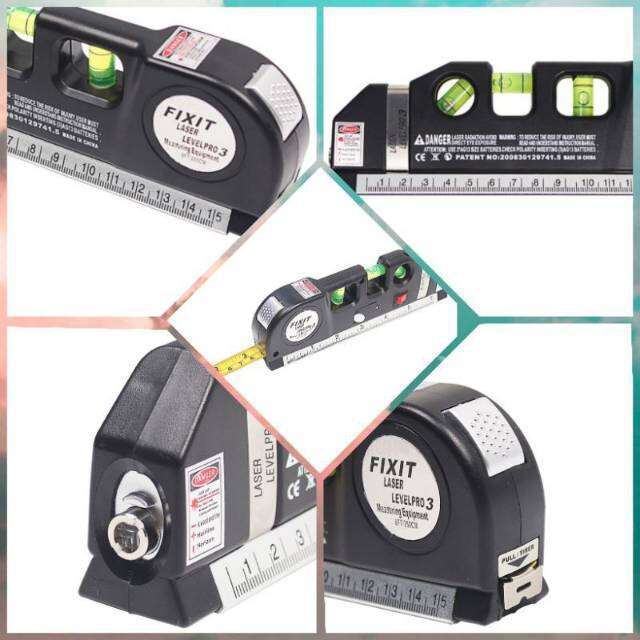 Water Pass Laser Waterpass Waterpas Meteran Penggaris Laser Level ...