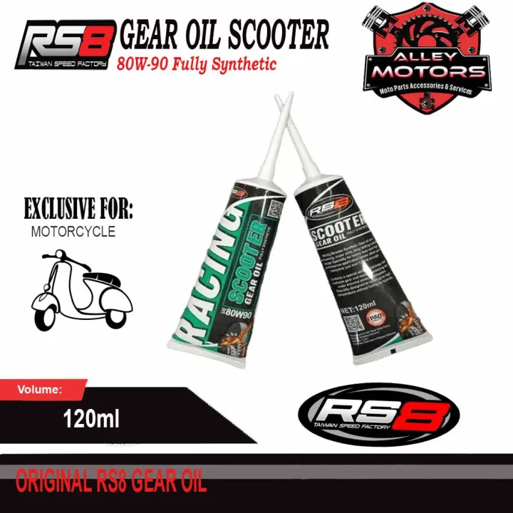 RS8 GEAR OIL SCOOTER 80W-90 Fully Synthetic By Alley Motors | Lazada PH