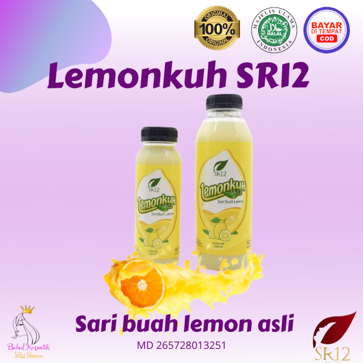 Lemonkuh SR12 Sari Lemon Murni Diet Sehat Meningkatkan Imun Dan Daya Tahan Tubuh Halal BPOM ...