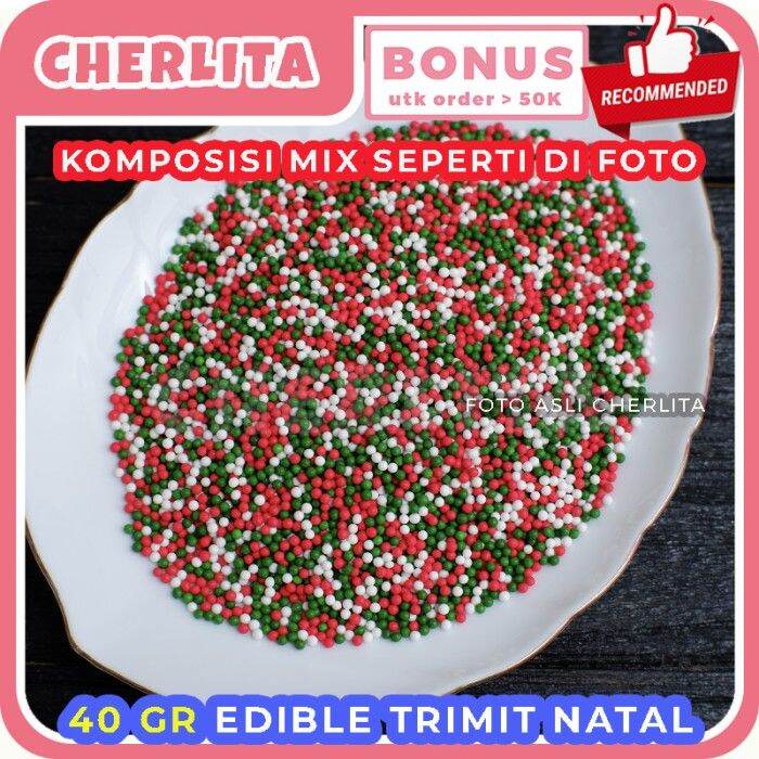 Trimit Hiasan Kue Natal Sprinkles Springkel Edible Christmas Taburan ...
